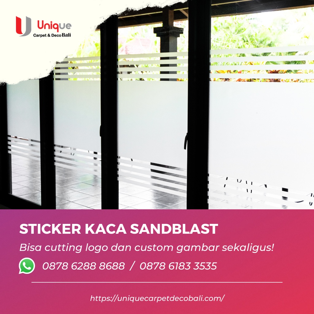 Jual Sticker Kaca Buram / Stiker Kaca Sundblast / Penutup Kaca Anti ...