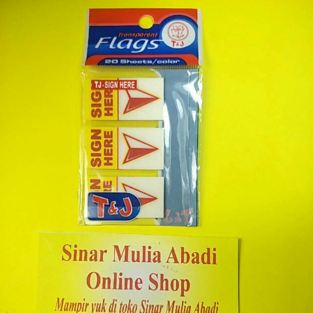 Jual Sticky Notes Sign Here Transparent Flags TJ-Sign here | Shopee ...