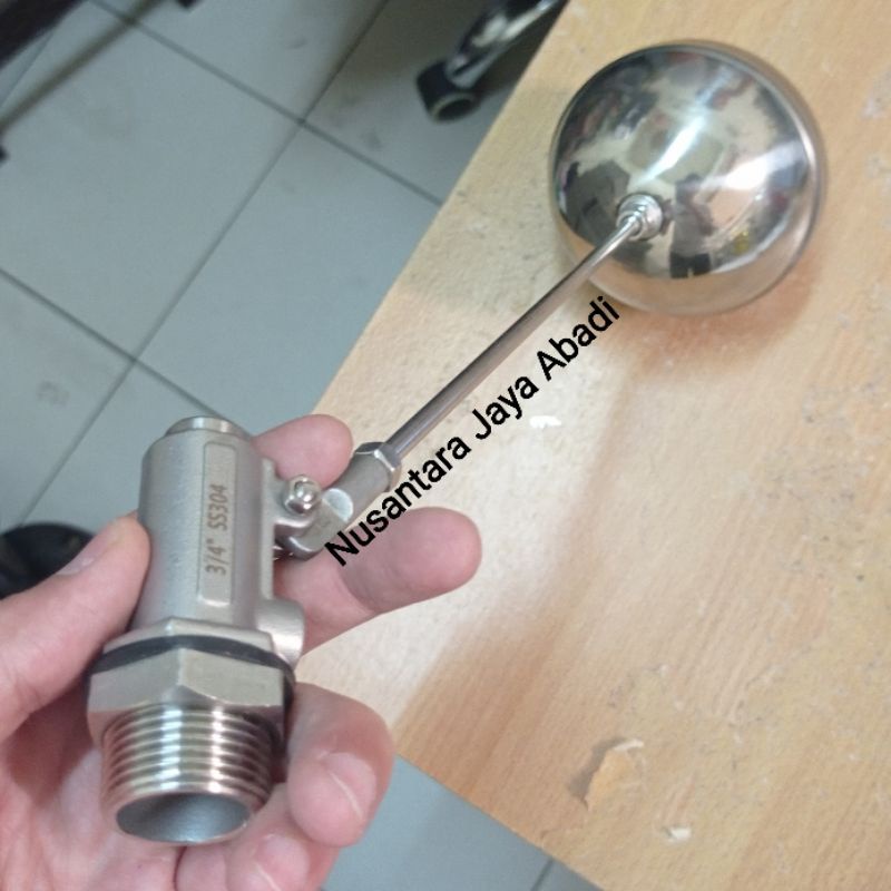 Jual Floating Valve Pelampung Tangki Otomatis Stainless 304 Drat 3/4 ...