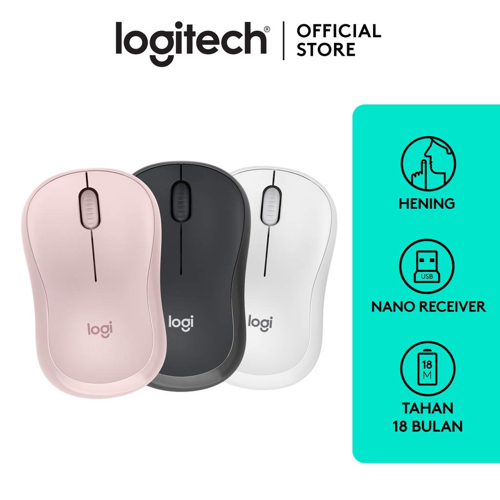 Jual Logitech M220 Mouse Wireless Silent Click | Shopee Indonesia