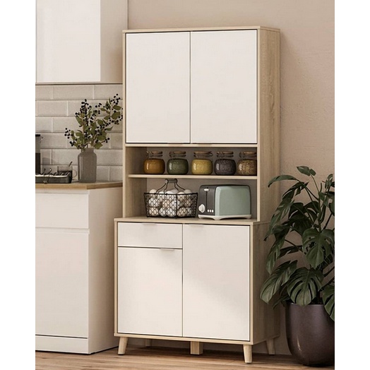 Jual Lemari dapur minimalis hans kc81 kayu bufet kabinet serbaguna ...