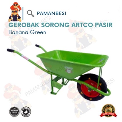 Jual (Hijau) Gerobak Artco Green Sorong Dorong Pasir Cor Original ...