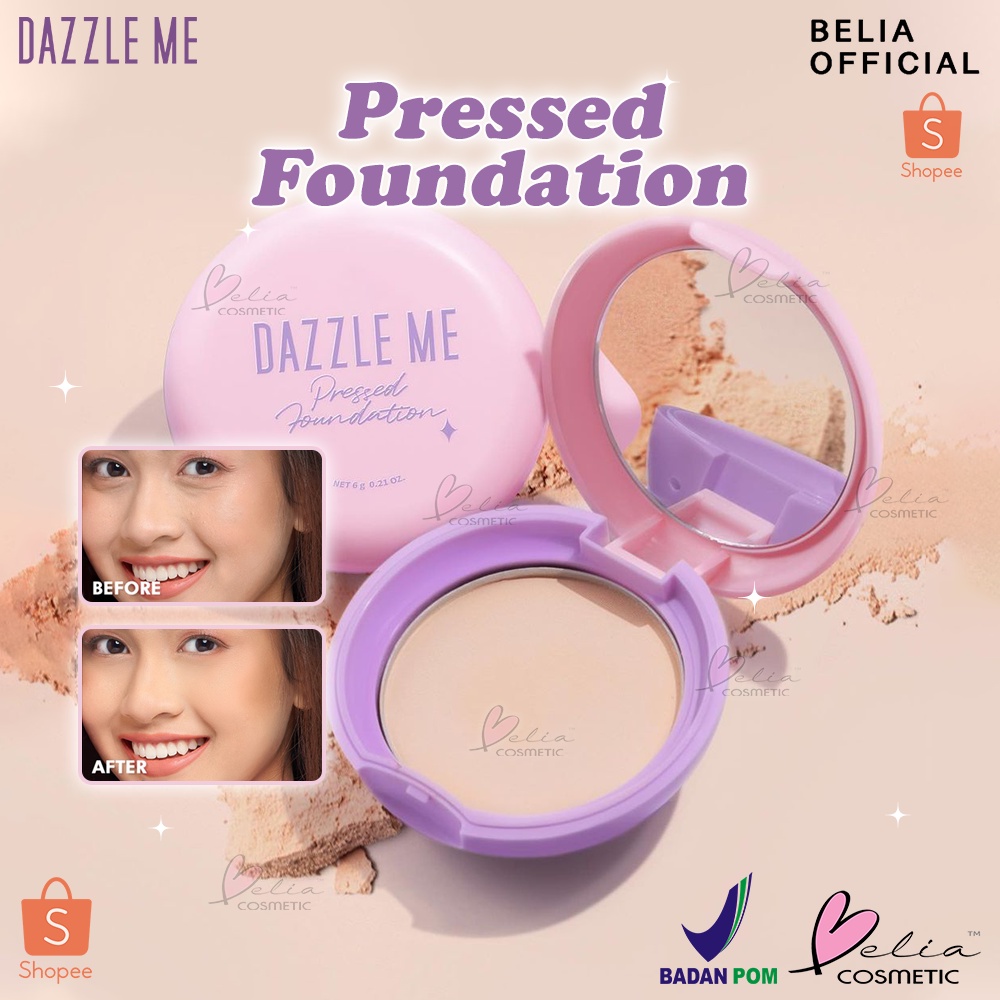 Jual BELIA DAZZLE ME Pressed Foundation | Compact Powder | Bedak Padat ...