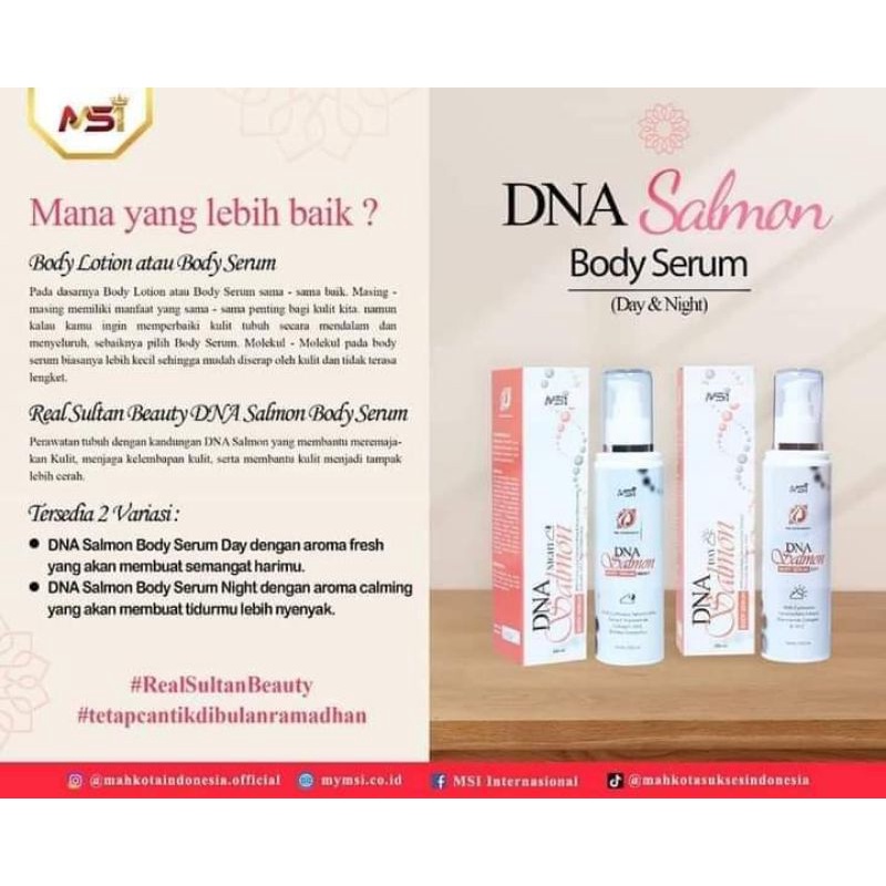 Jual DNA SALMON BODY SERUM 100% ORIGINAL | Shopee Indonesia