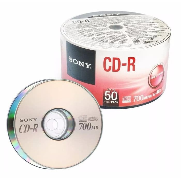 Jual CD-R Sony cdr blank 700MB cd SATUAN ECERAN | Shopee Indonesia