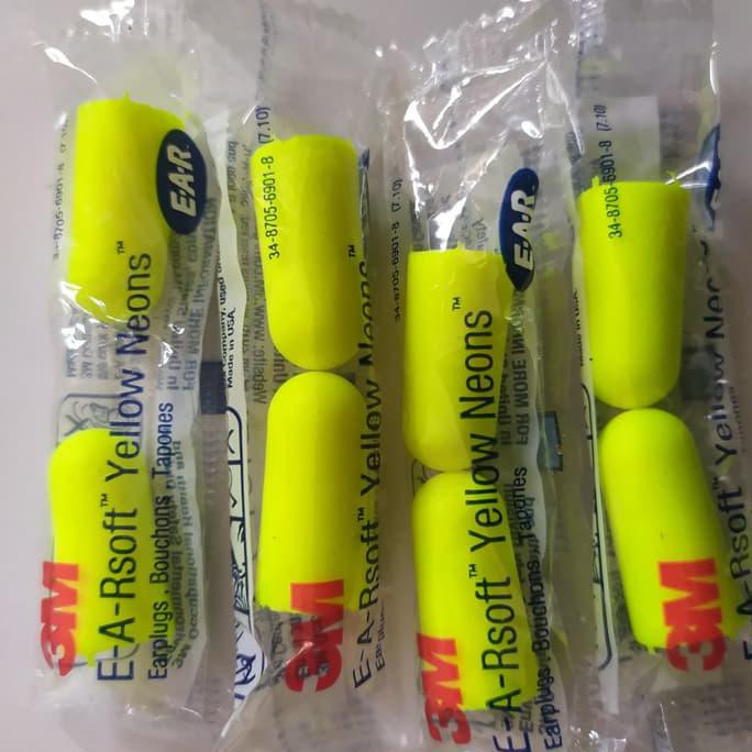Jual Earmuff- 3M Yellow Neon Ear-Plug Pelindung Telinga/ Di Jual Satuan ...