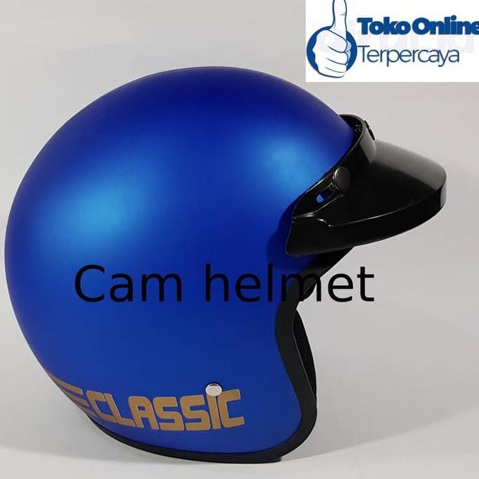 Jual Helm Bogo List Biru Doff + Pet Bukan Jpn Cargloss Ink Kyt Nhk ...