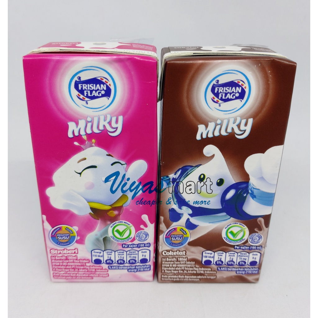 Jual Frisian Flag / Susu Bendera Cair UHT / Susu Kotak 180ml | Shopee ...