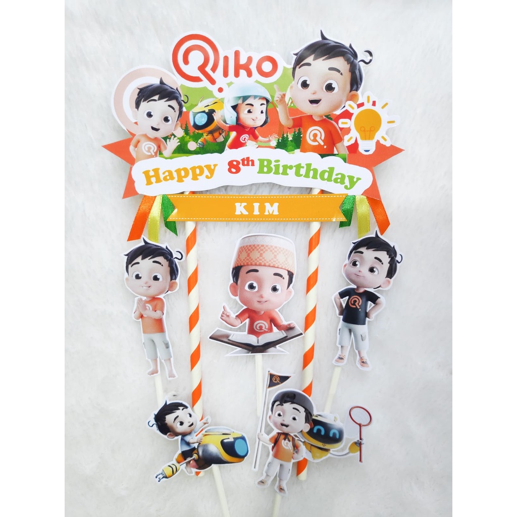 Jual Cake Topper Riko The Series / Topper kue Riko Kartun / Hiasan kue ...
