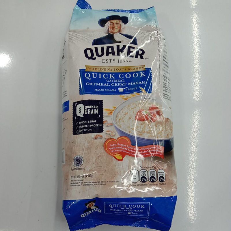 Jual QUAKER Quick Cook Oatmeal 800 gram | Shopee Indonesia