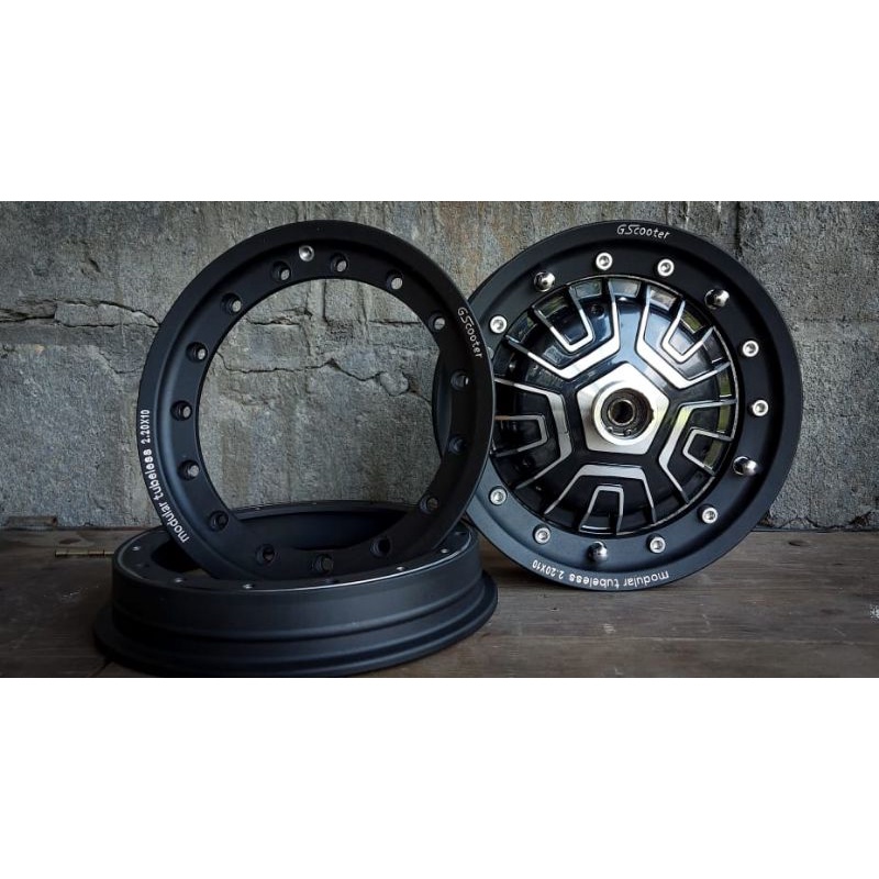 Jual Velg Modular vespa GS full black | Shopee Indonesia