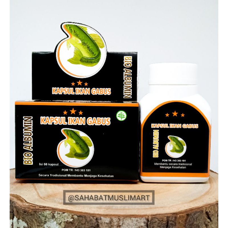 Jual Kapsul Kutuk BIO ALBUMIN Kapsul Ikan Gabus Obat Penyembuh Luka Pasca Operasi - 60 kapsul ...