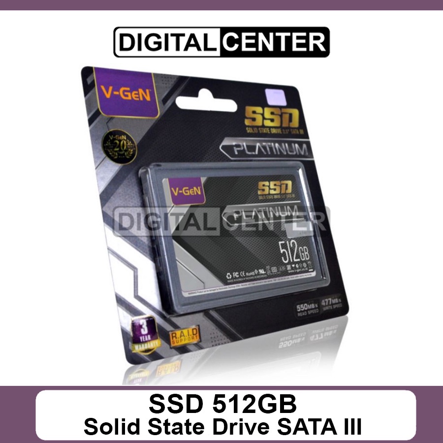 Jual SSD V-GeN Internal 128GB / 256GB / 512GB / 1TB SATA 3.0 - Solid ...