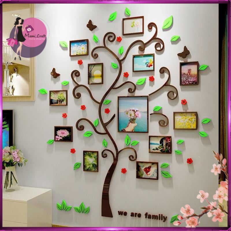 Jual Stiker Dinding Pohon dan Pigura Akrilik 3 Dimensi | Shopee Indonesia