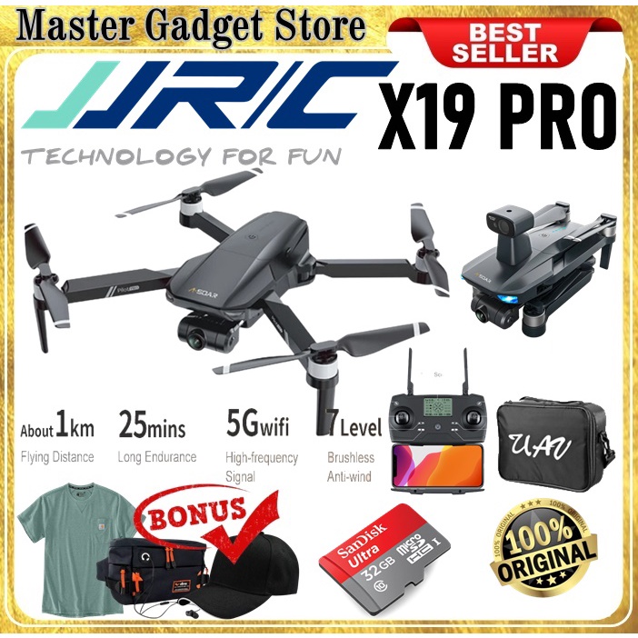 Jual Drone JJRC X19 PRO GPS brushless OAS Camera WiFi FPV 4K 1KM 2 axis ...