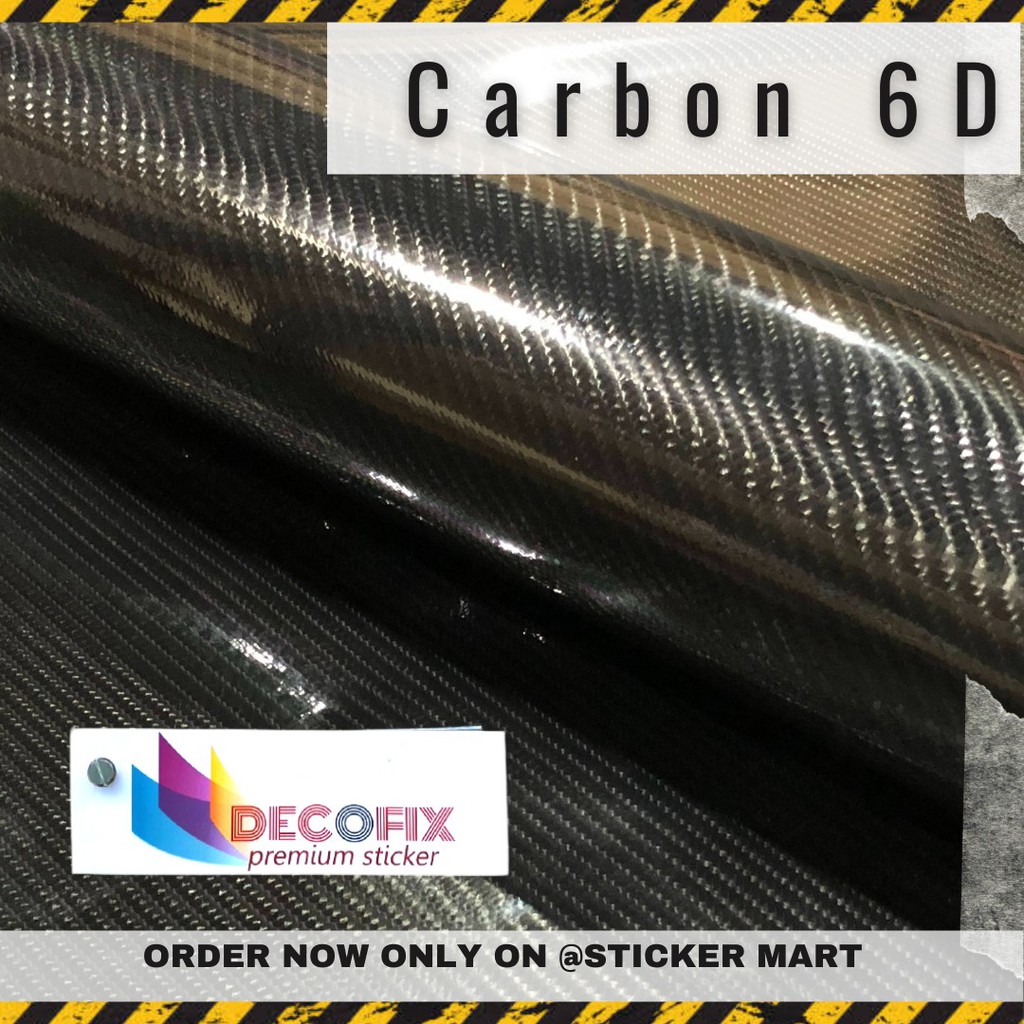 Jual Sticker carbon 6D Skotlite kendaraan interior eksterior murah 45cm ...