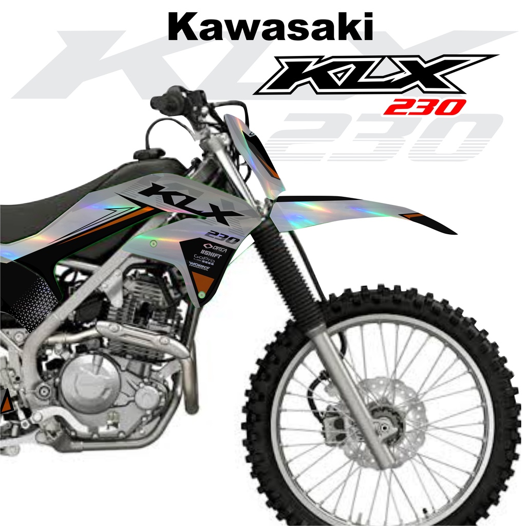 Jual DECAL STIKER MOTOR - STICKER DEKAL KAWASAKI KLX 230 DESAIN 008 ...