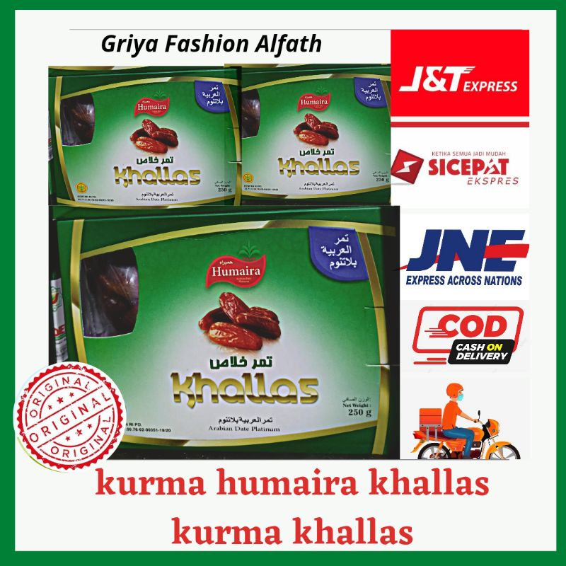 Jual Kurma humaira khallas | kurma khalas | kurma khallas qoswa 250gr ...
