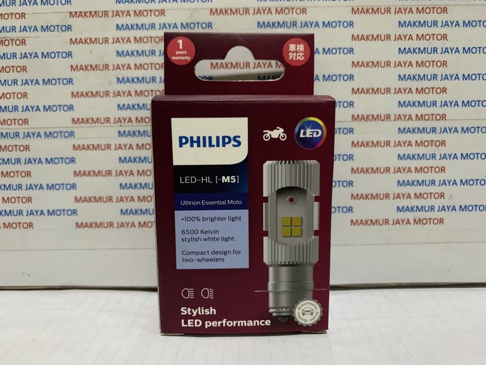 Jual Bohlam, Lampu LED Motor M5 Philips Khusus Arus DC 12V/6W (Asli ...