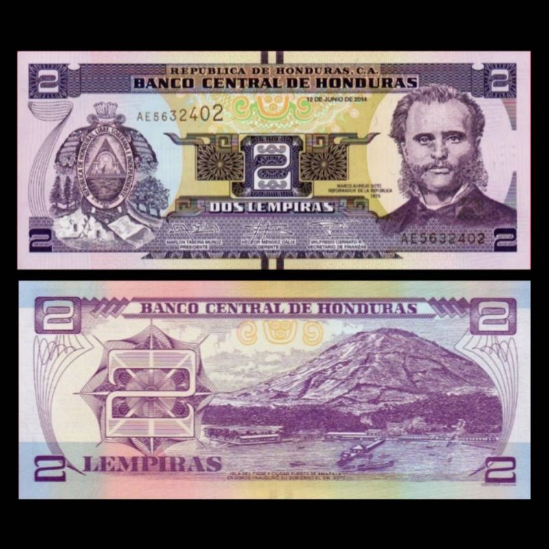 Jual UANG HONDURAS 2 LEMPIRA 2014 UNC GRESS ORIGINAL | Shopee Indonesia