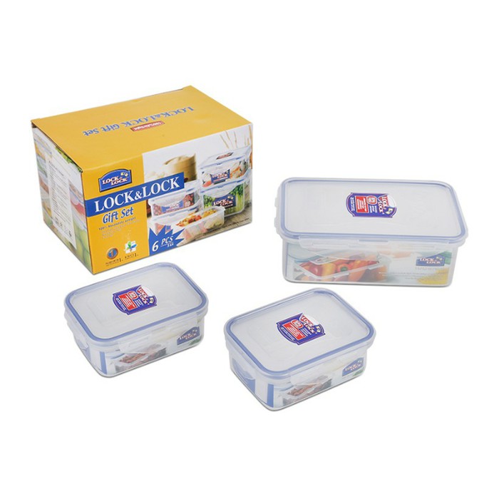 Jual LocknLock Gift Set 3 iIsi Kotak Makan 1L dan 350ml | Shopee Indonesia