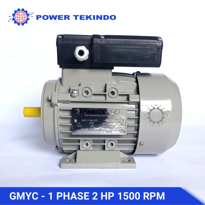 Jual Famoze Pro Dinamo 1 Phase 2 HP 1500 RPM Elektro Motor 2 PK GMYC | Shopee Indonesia