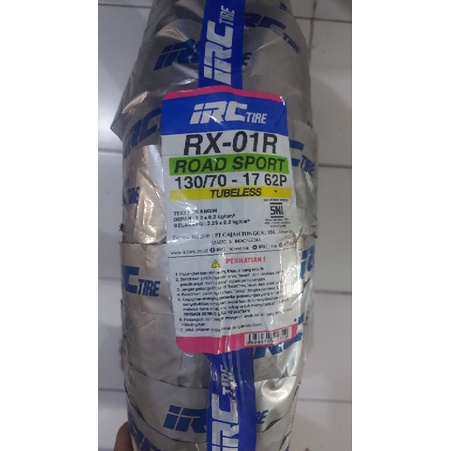Jual IRC RX 01 R ROAD WINNER 130/70-17 TUBLESS Free Pentil & Wrapping | Shopee Indonesia