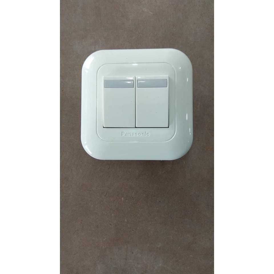 Jual Saklar Double Hotel Panasonic IB Putih Switch WEJ 5532 WEJ 78029W ...