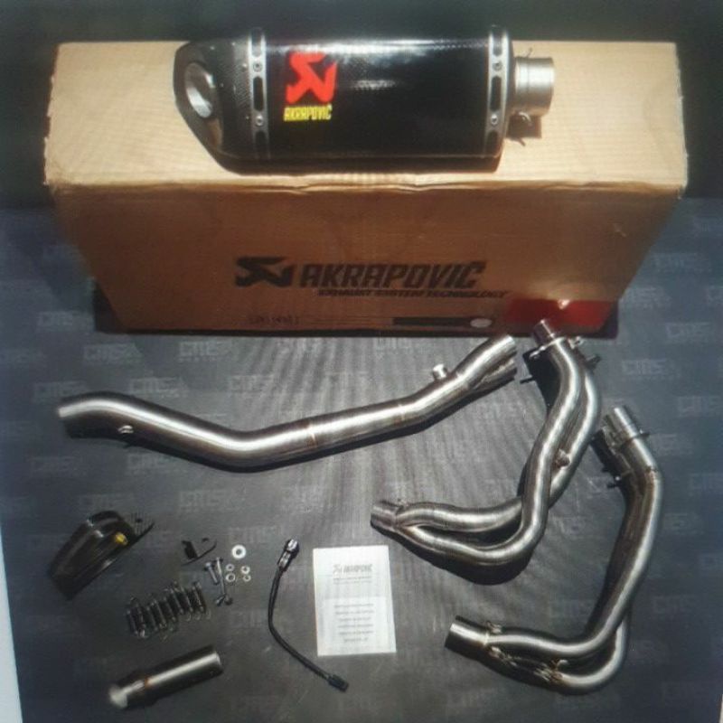 Jual Knalpot Akrapovic Carbon Full System Kawasaki ZX25 ZX25R Original ...