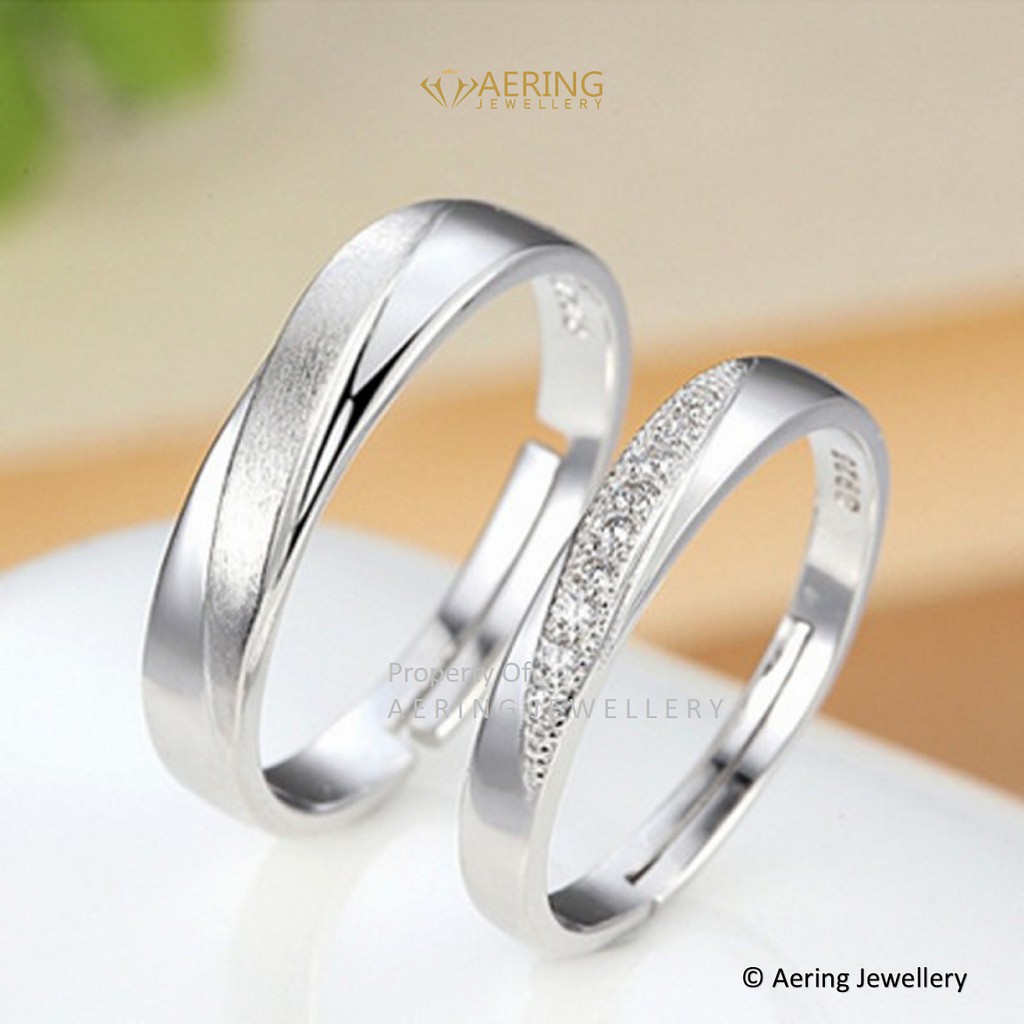 Jual Cincin Kawin Couple Perak Sterling Silver 925 Nikah Tunangan ...