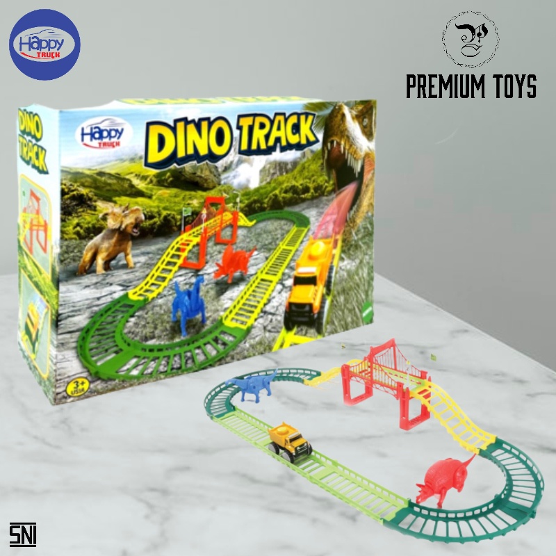 Jual Mainan Mobil Mobilan Anak Pakai Rel - DIno Track Happy Truck ...