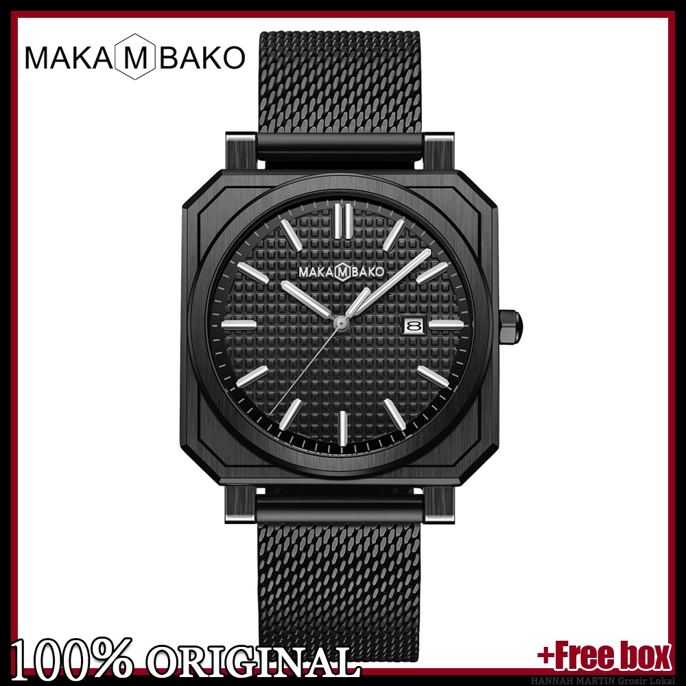 Jual Jam Tangan Pria MAKA M BAKO 100% Original Fashion COWOK Tahan air ...