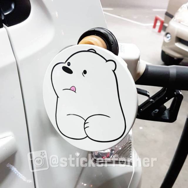 Jual Stiker Decal We Bare Bears Ice Bear Melet Lucu cocok untuk Tutup ...