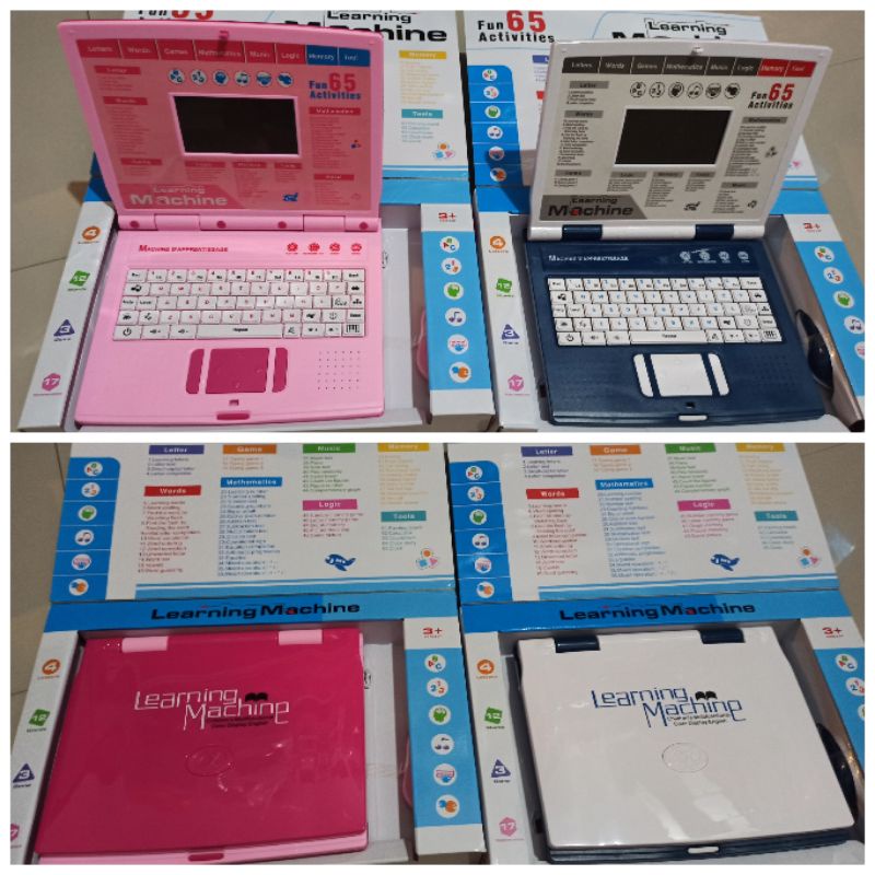 Jual mainan laptop anak alat bantu belajar learning machine notebook ...