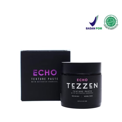 Jual Pomade Tezzen Echo Activated Charcoal Texture Paste | Shopee Indonesia