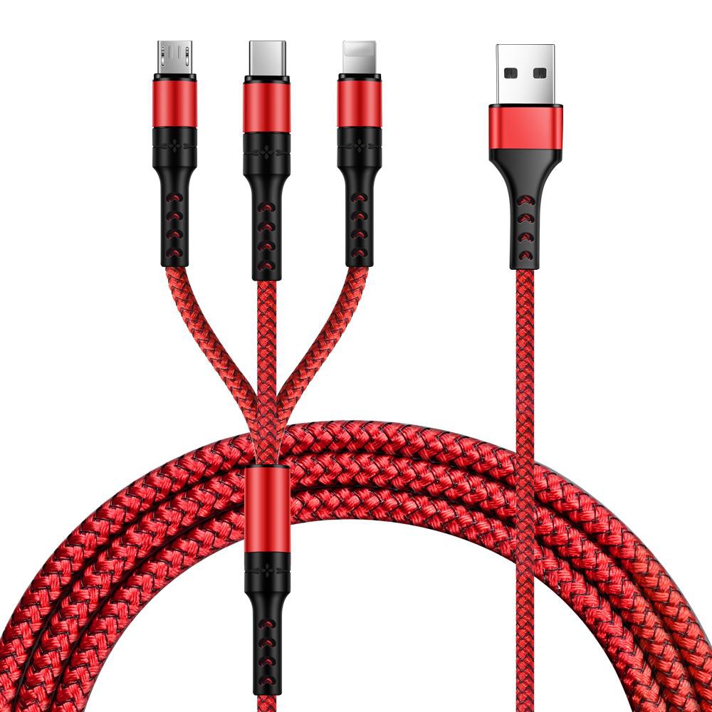 Jual SMART Kabel Data 3 in 1 Fast charging For Iphone, Android Type C ...