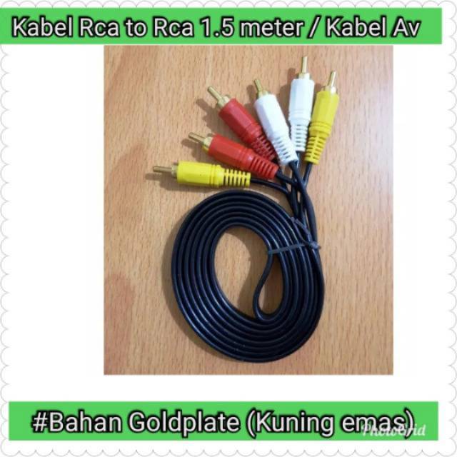 Jual Kabel RCA,to Rca 1,5meter/kabel AV | Shopee Indonesia