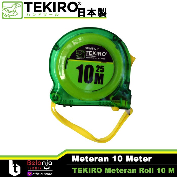Jual Tekiro Meteran Transparan 10 Meter Roll Matic Meter 10 M | Shopee ...