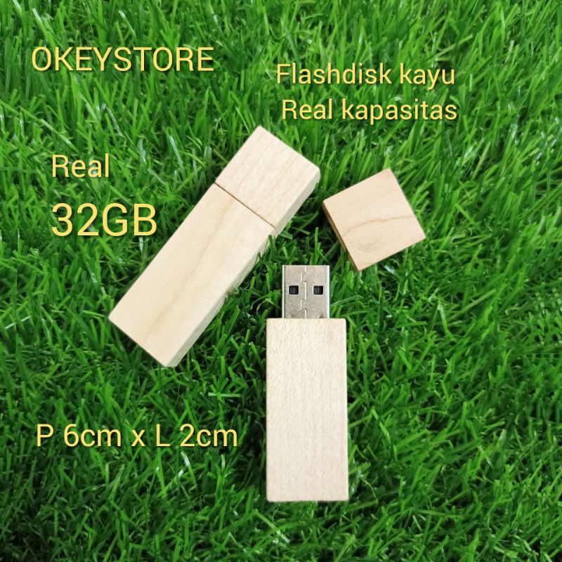 Jual FLASHDISK 32GB KAYU FDWD01 TUTUP MAGNET REAL KAPASITAS | Shopee ...