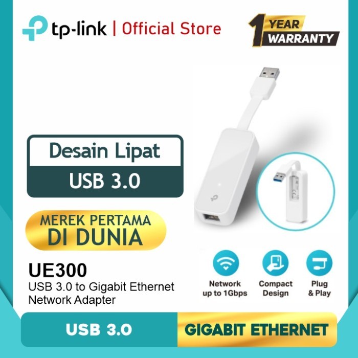 Jual Tp-link UE300 USB 3.0 Gigabit Ethernet Network Adapter | Shopee Indonesia