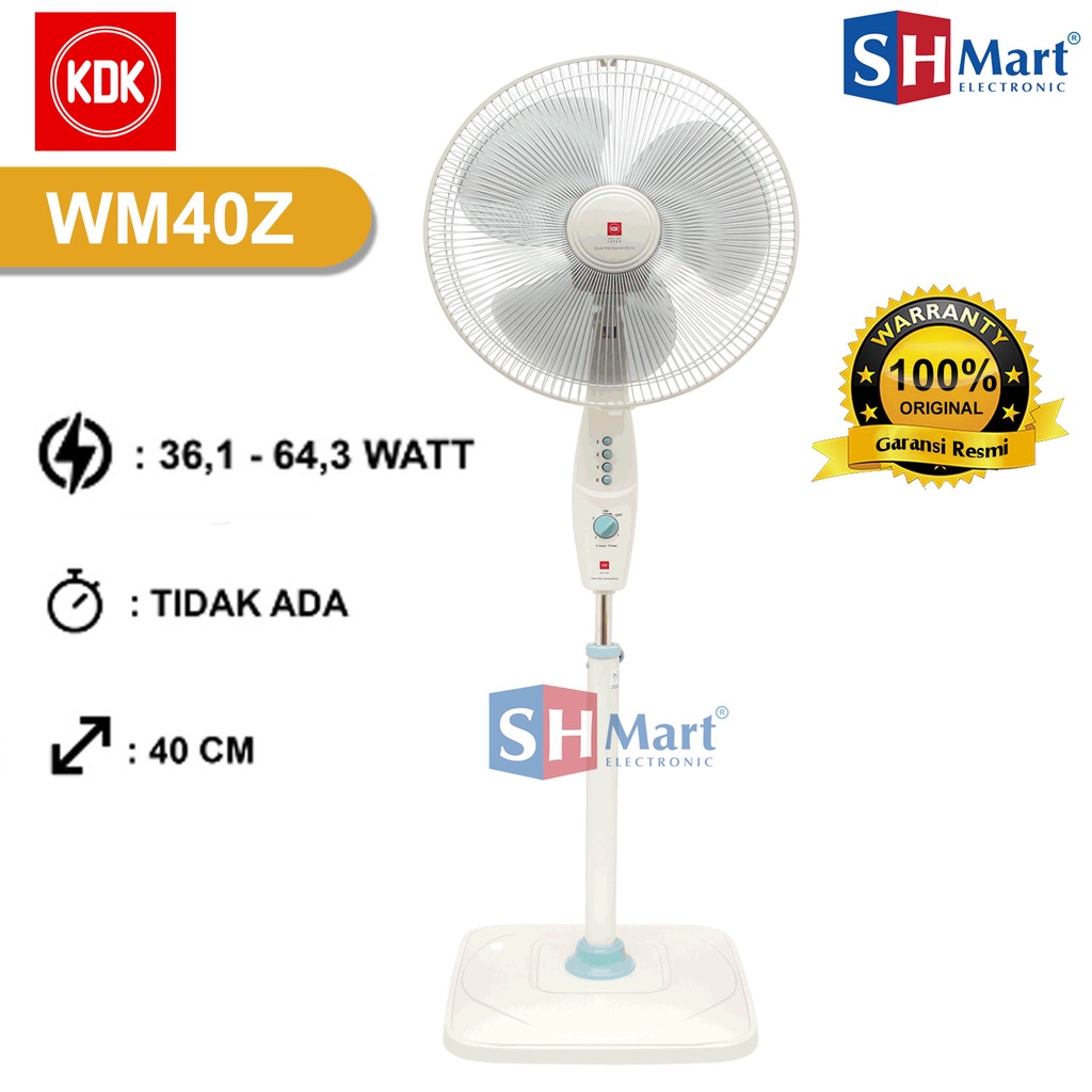 Jual KIPAS ANGIN BERDIRI STAND FAN KDK WM - 40Z / WM40Z (MEDAN ...