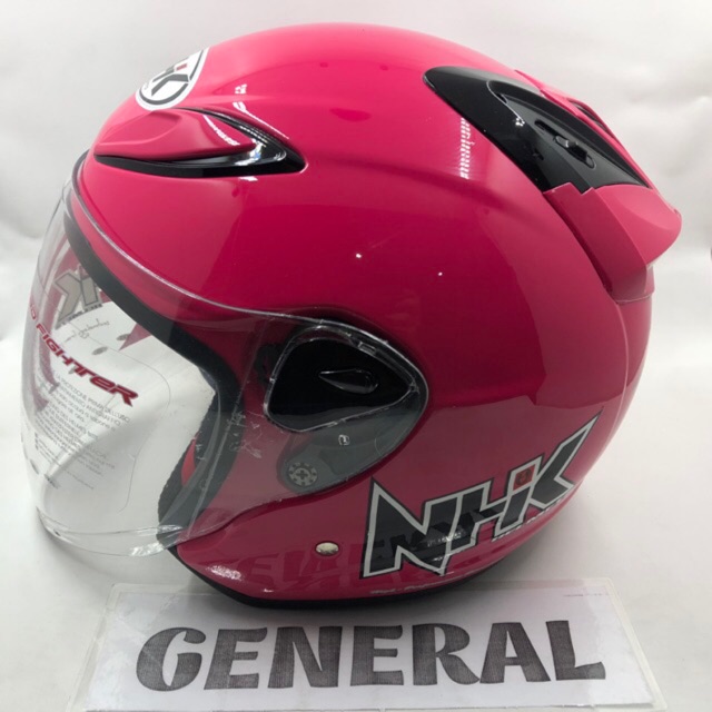 Jual Helm NHK R6 Solid Pink Magenta Half Face | Shopee Indonesia
