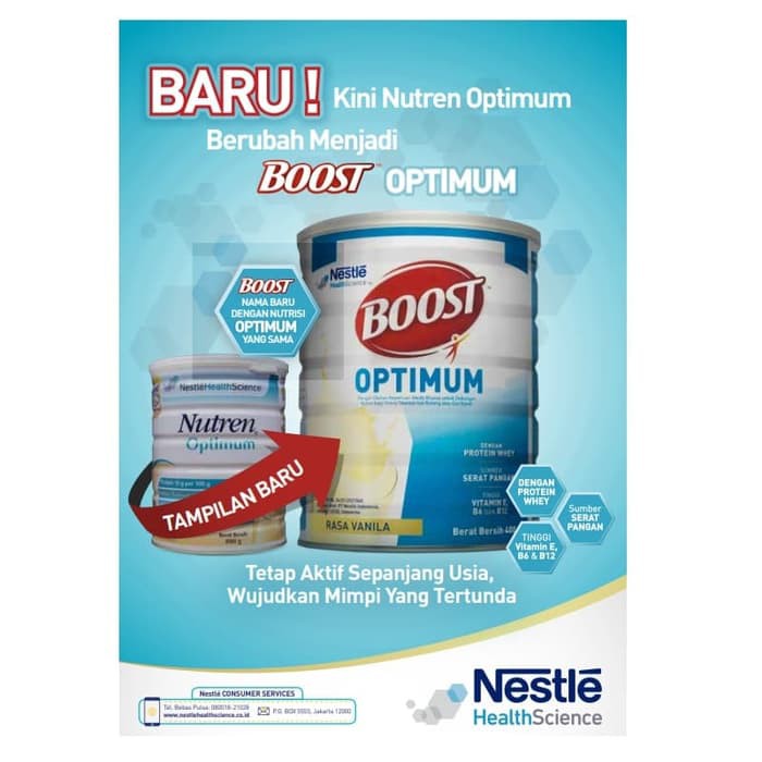 Jual Nutren Boost Optimum 400 gr | Shopee Indonesia