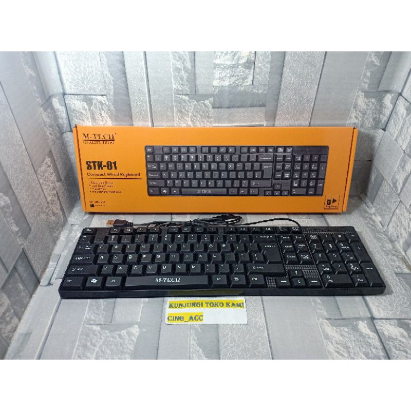 Jual Keyboard Standar M-Tech STK-01 USB Kabel | Shopee Indonesia