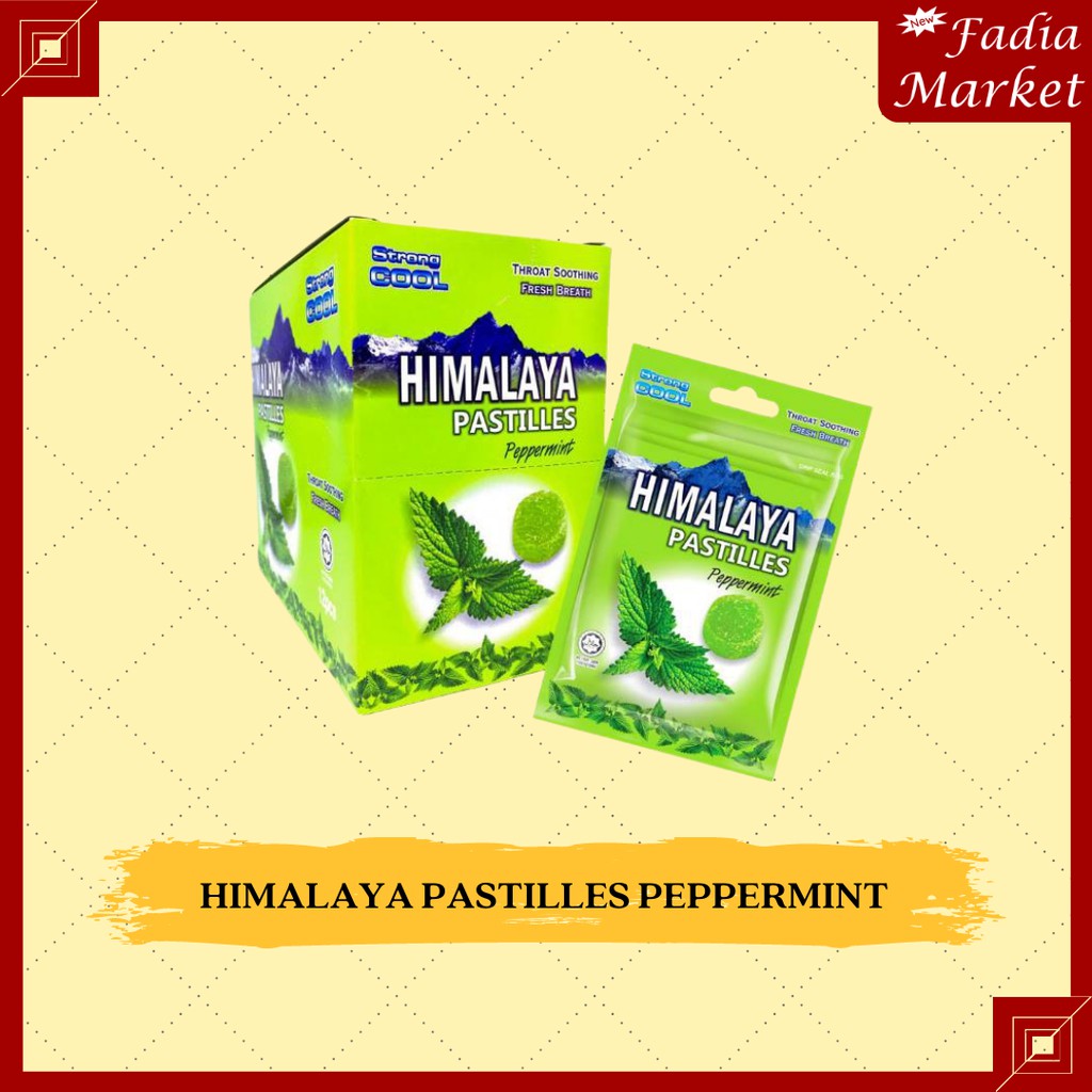 Jual Himalaya Pastilles Peppermint / Box (Permen Himalaya Pastilles ...