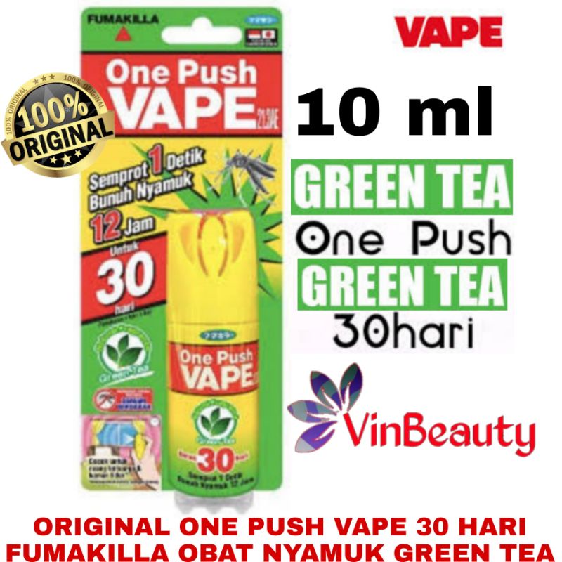Jual ORIGINAL ONE PUSH VAVE 30 HARI 1 X SEMPROT OBAT NYAMUK SPRAY GREEN ...