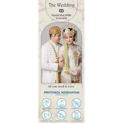 Jual WEDDING BANNER CETAK SPANDUK NIKAH BANER PERKAWINAN FREE DESIGN ...