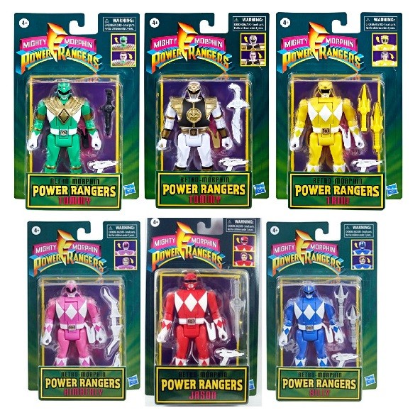 Jual Power Rangers Retro Mighty Morphin Ranger Action Figure | Shopee ...