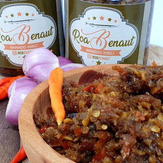 Jual Sambal Roa Asap Manado Tanpa MSG - Sambel Ikan Roa Pedas 200 gram ...