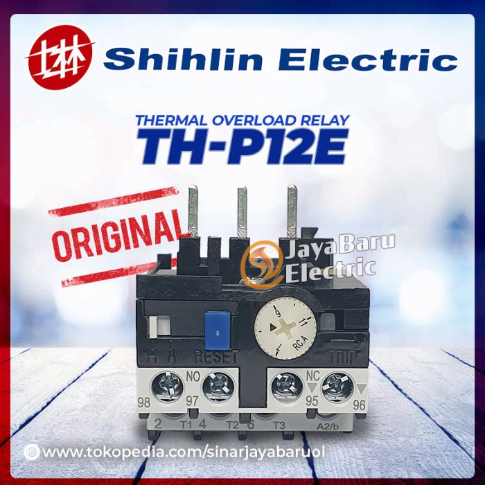 Jual Thermal Overload Relay Shihlin Th-P12E Thp12 Thp12E | Shopee Indonesia